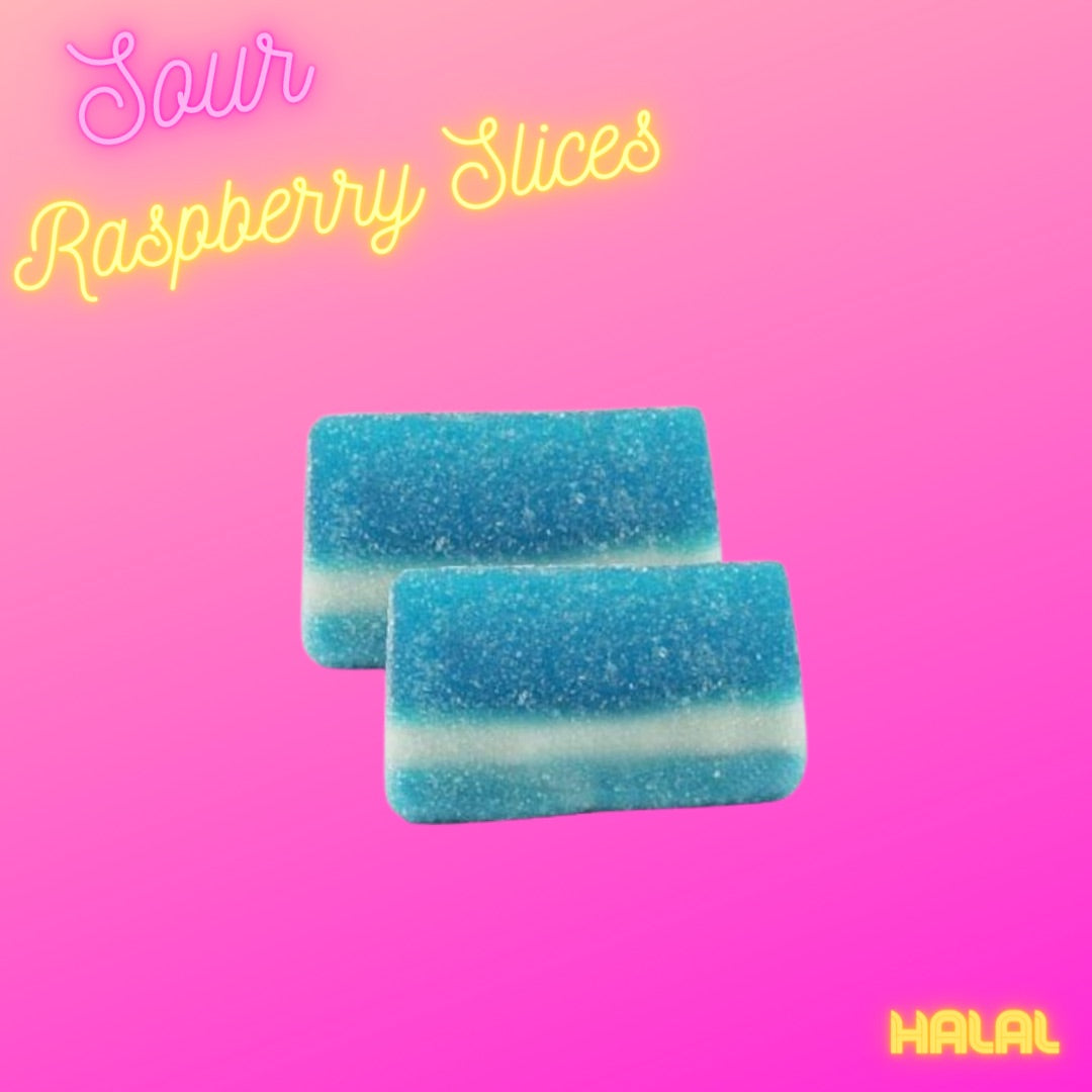 Sour Raspberry Slices (100g) – My Sweeties Sweet Shop